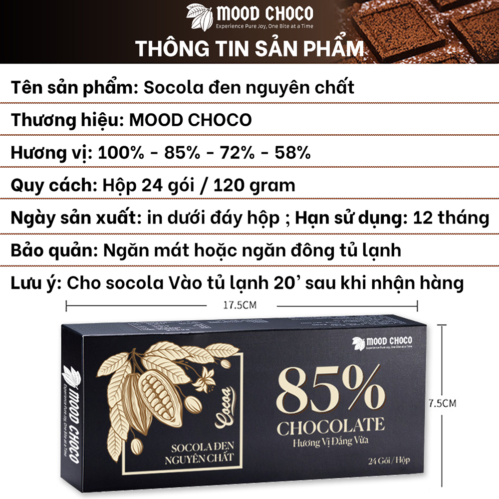 100% unsweetened pure bitter dark chocolate MOOD CHOCO diet cocoa ...