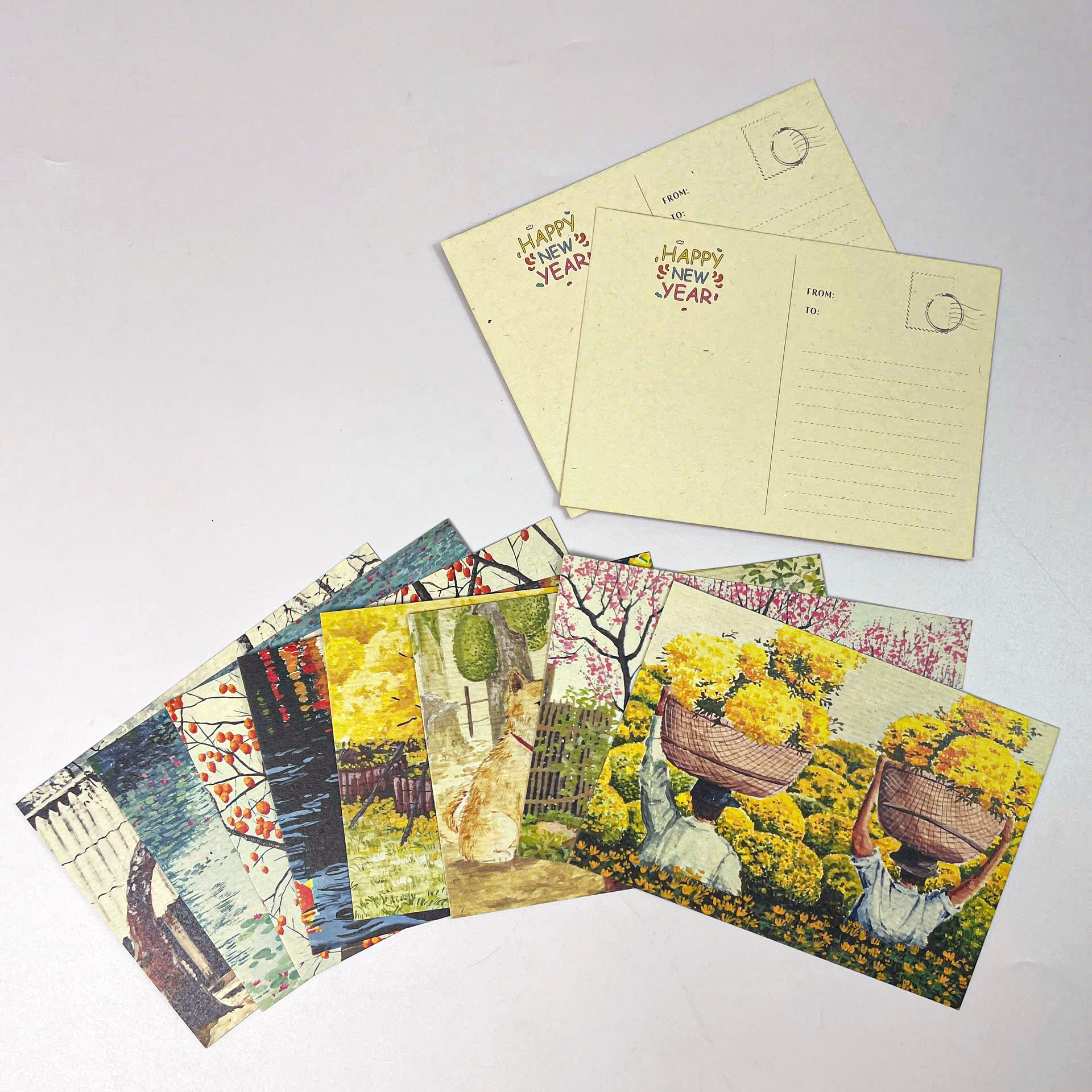Postcards with many designs - set of 8 different designs - STHM ...