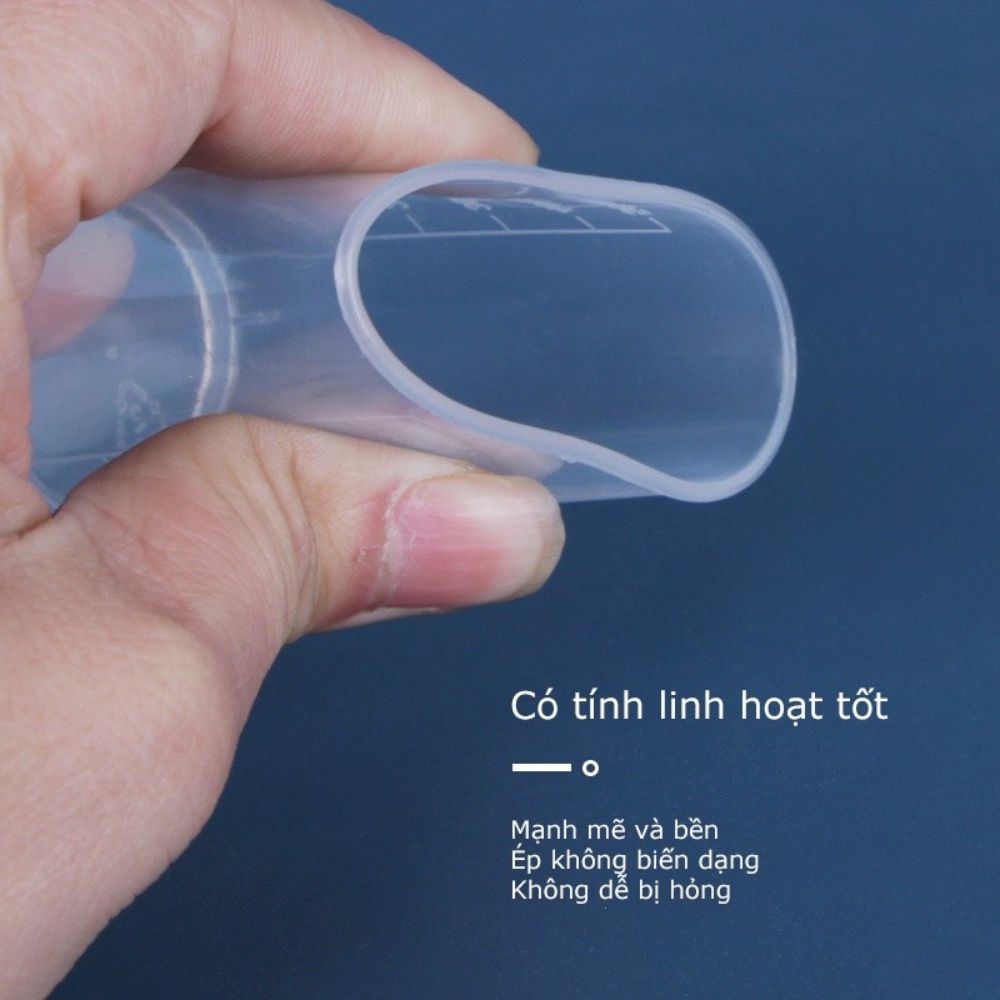 Set of 10 Plastic Cups with Ml Dividers Transparent Plastic Cups ...