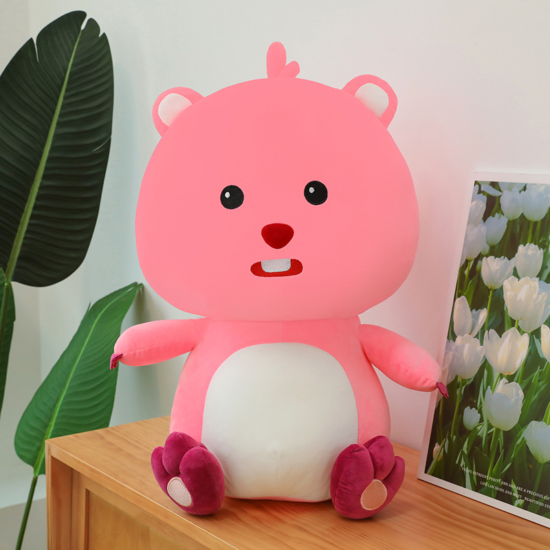 Pink loopy Beaver Teddy Bear. loopy pororo stuffed animal, high quality Guangzhou product ...
