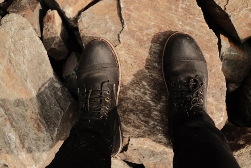 Men's high-top combat boots TEFOSS HN678, size 38-44, genuine cow ...