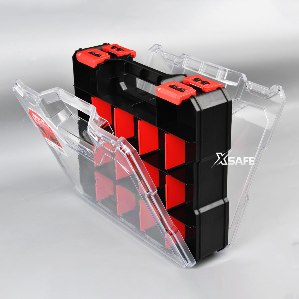 Bison premium double-sided plastic parts storage box with maximum 34 ...