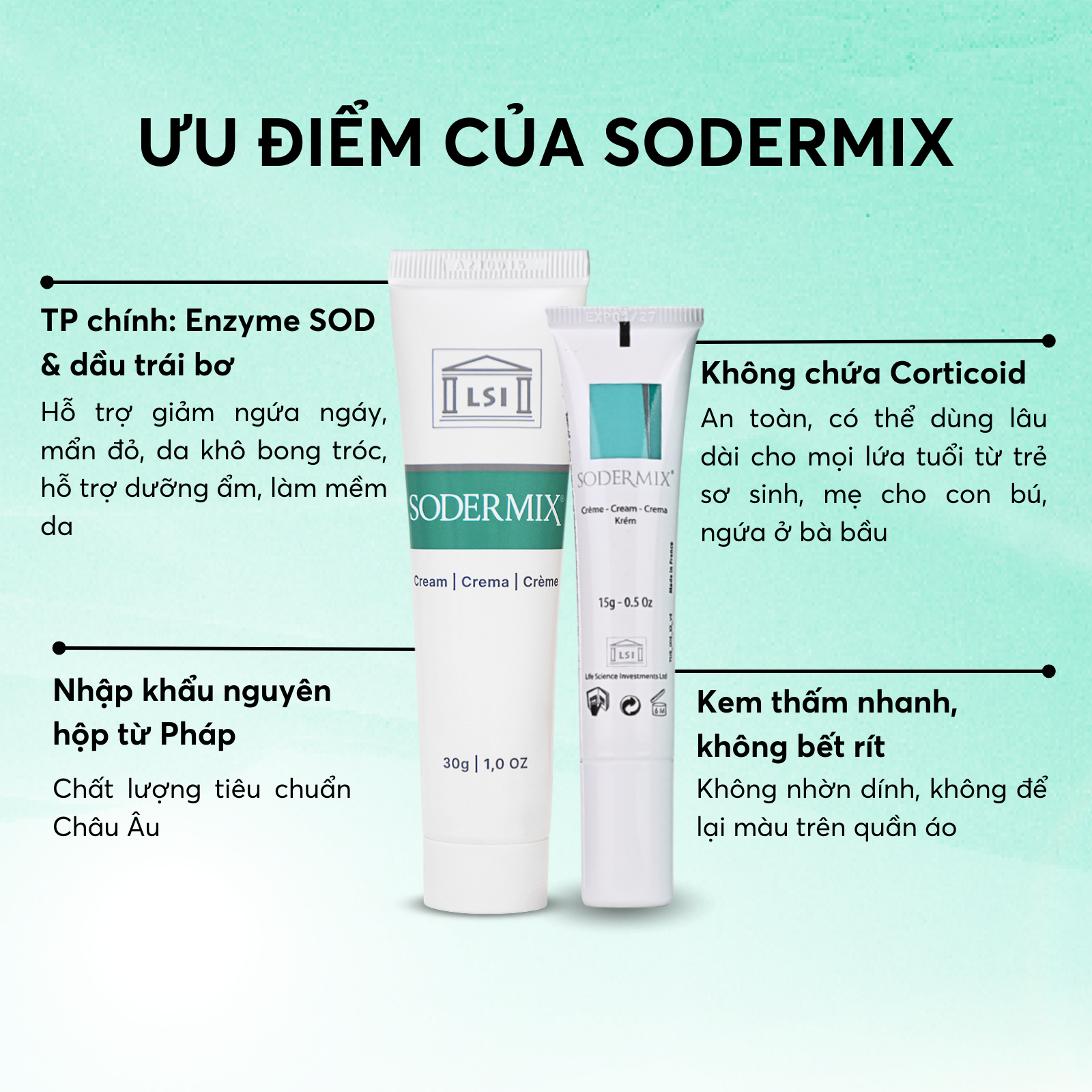 Sodermix Baby Eczema Cream - Supports Atopic Dermatitis, Moisturizes ...