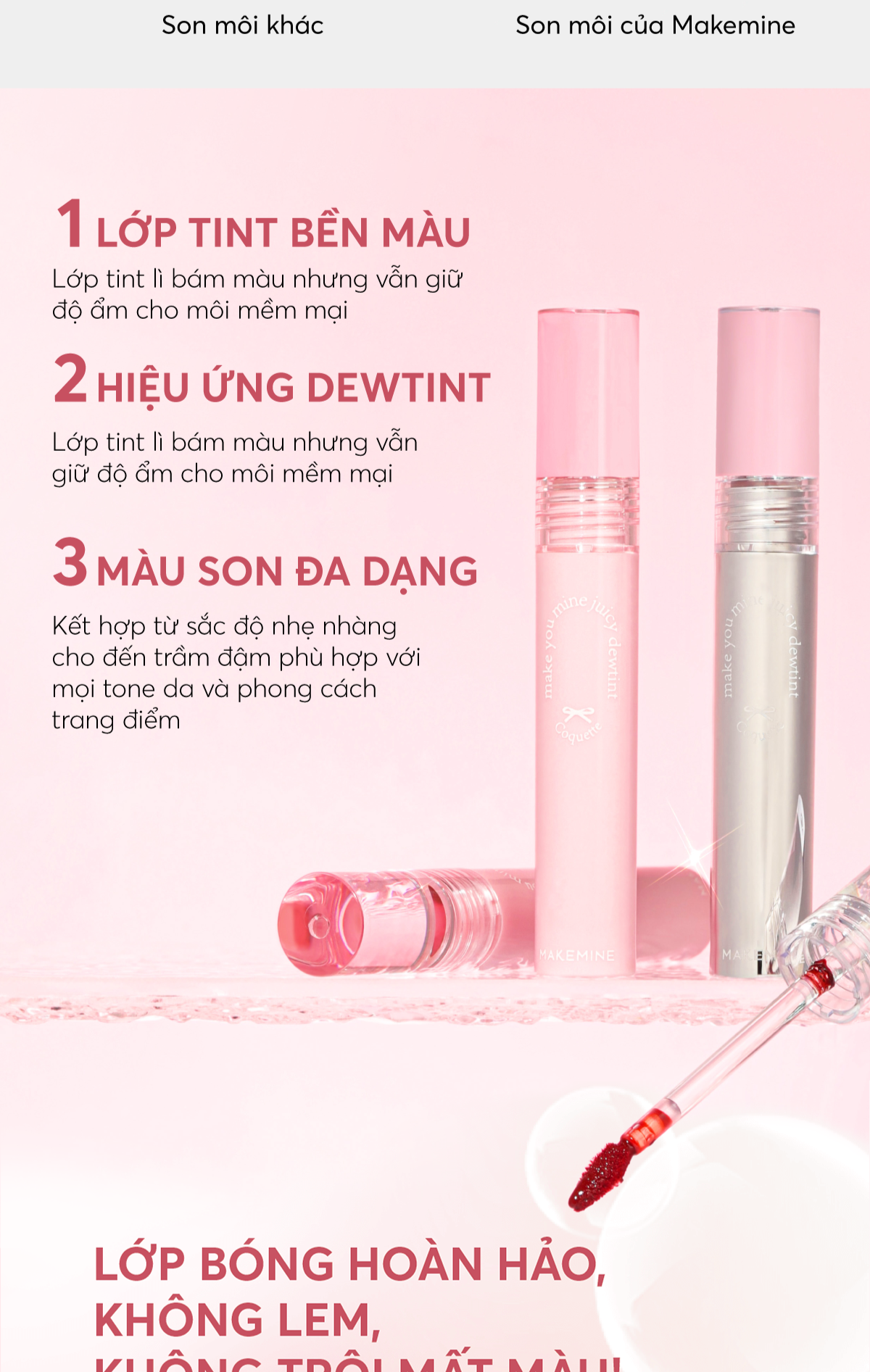 Makemine cream lipstick, Make You Mine Juicy Dew tint, transparent ...