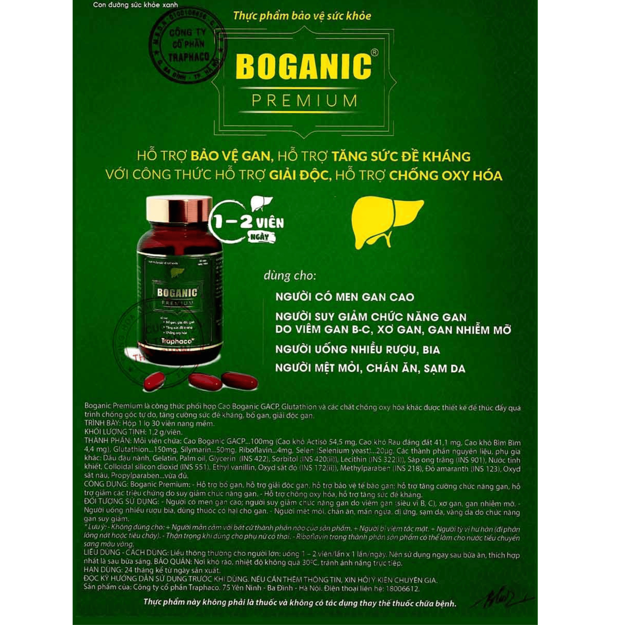 OXY Boganic Premium Traphaco Premium Liver Tonic Helps Support Liver ...
