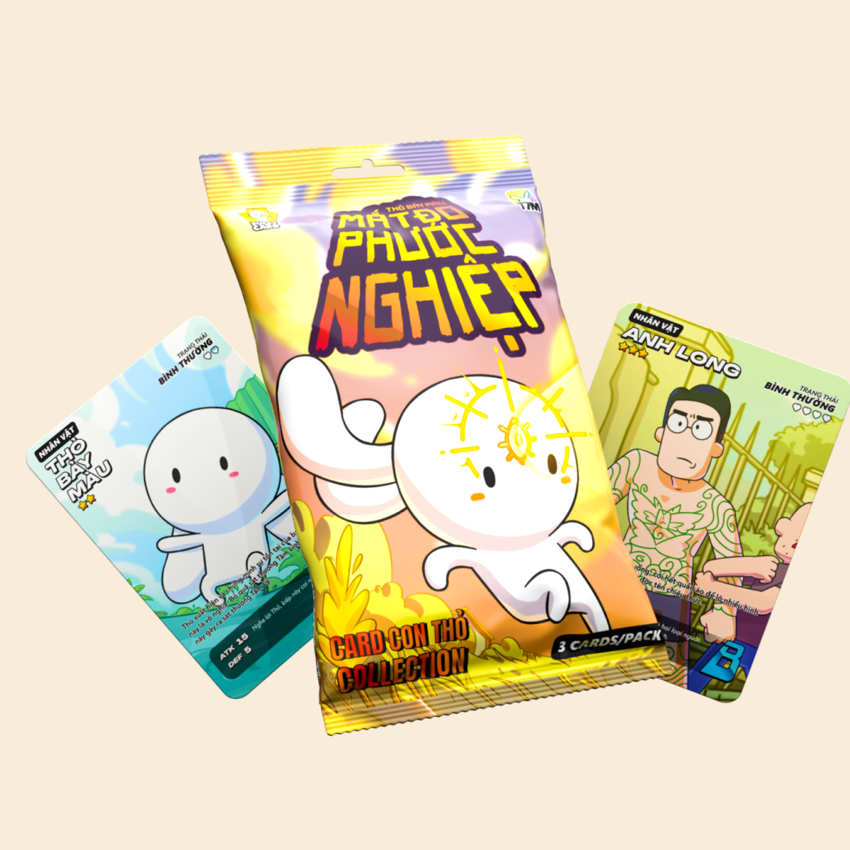 Dignity Cards with Rounded Corners Rabbit Collection 7 Colors: Eyes ...