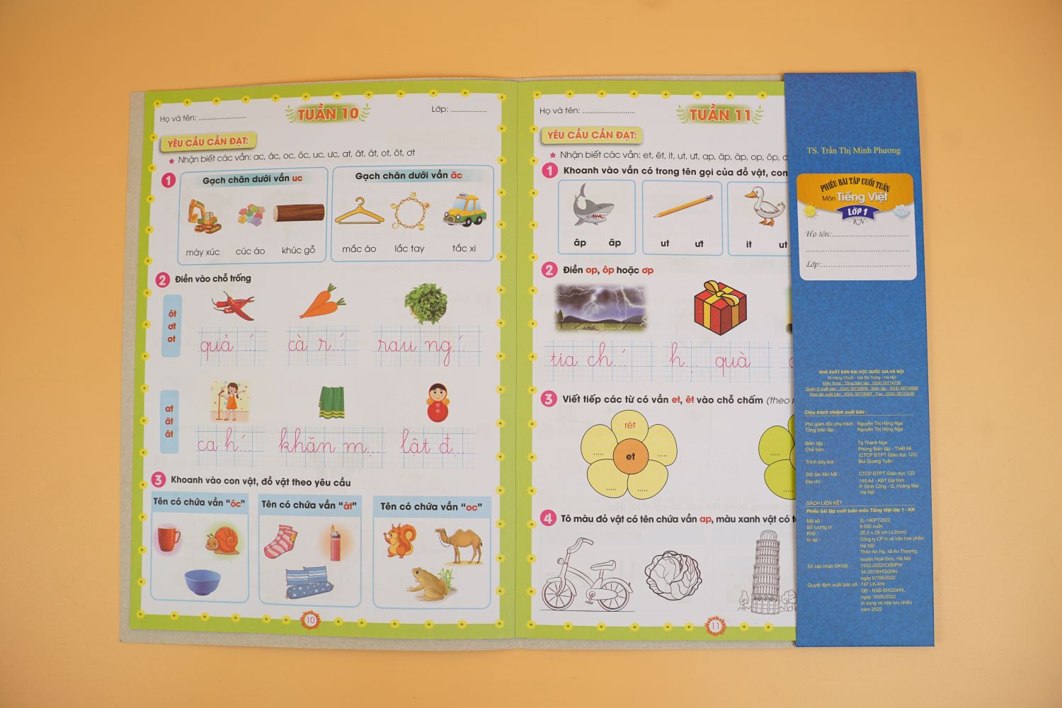 Book - Vietnamese math weekend exercise sheets for grade 1 (2 volumes ...