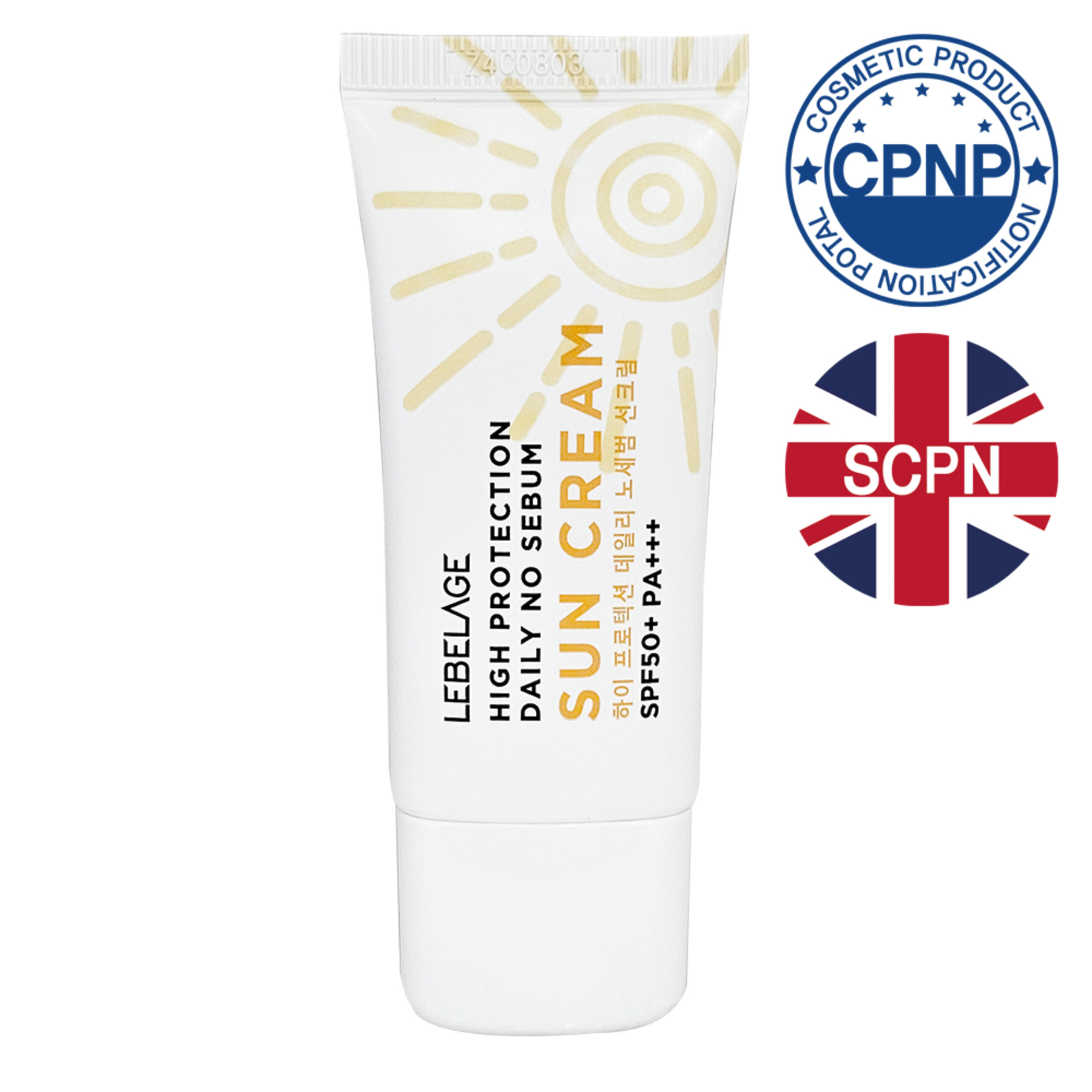 High Protection SunCream Daily No Sebum Lebelage SPF50+ PA+++ 30ml ...
