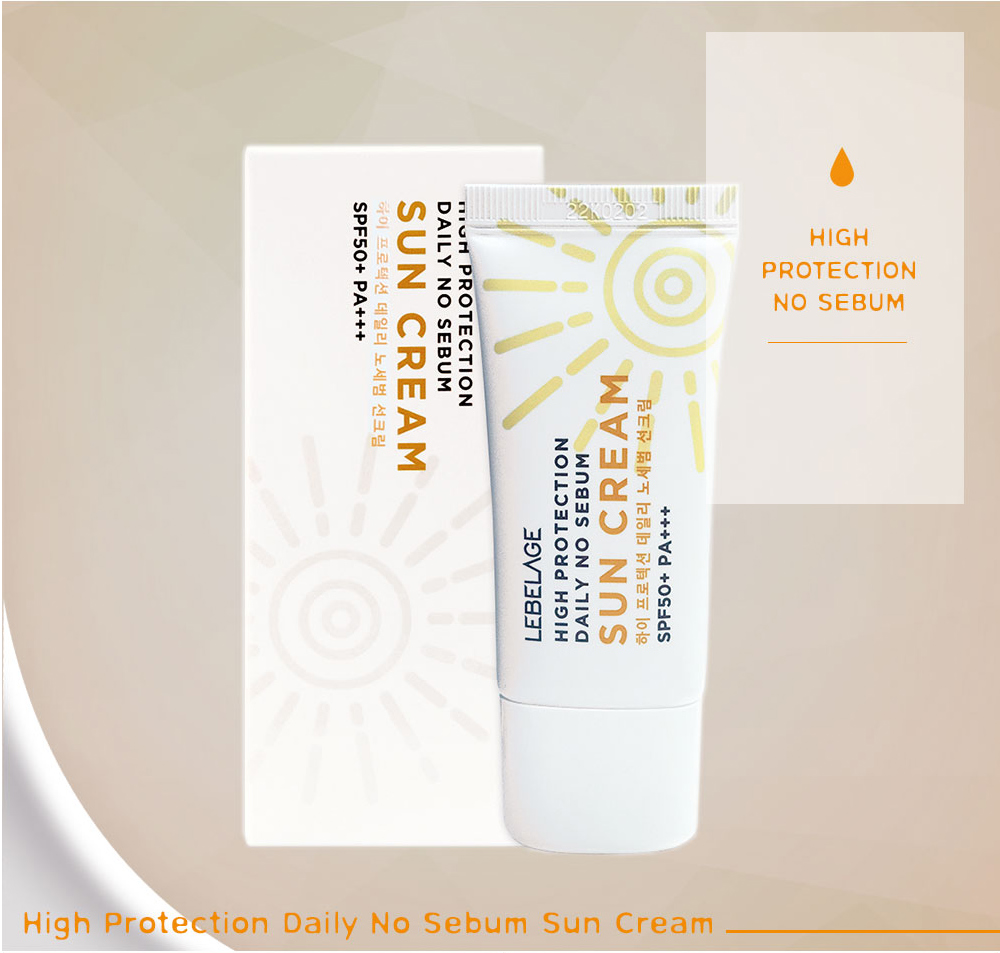 High Protection SunCream Daily No Sebum Lebelage SPF50+ PA+++ 30ml ...