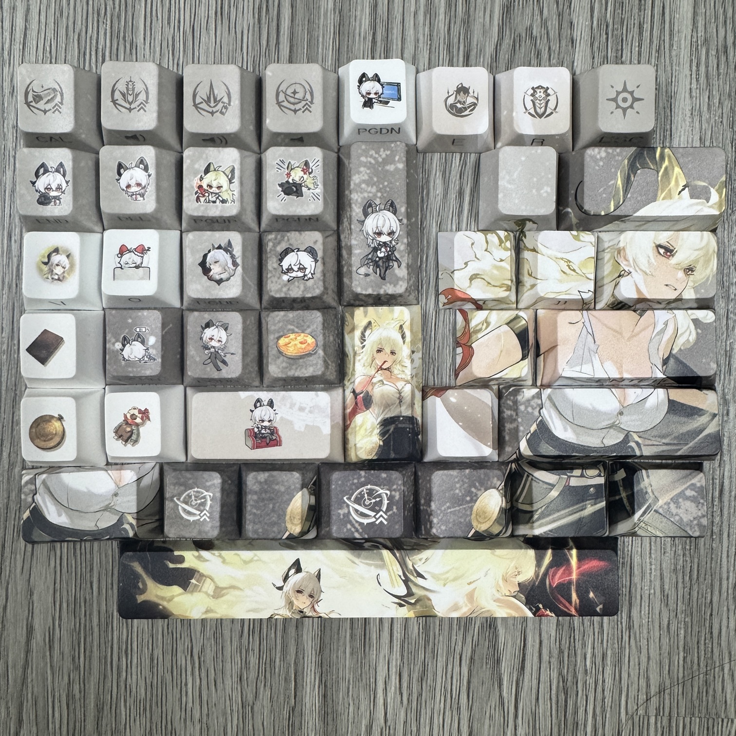 Wuthering Waves Zani thick PBT Keycap through led in dyesub 5 sides 129 ...