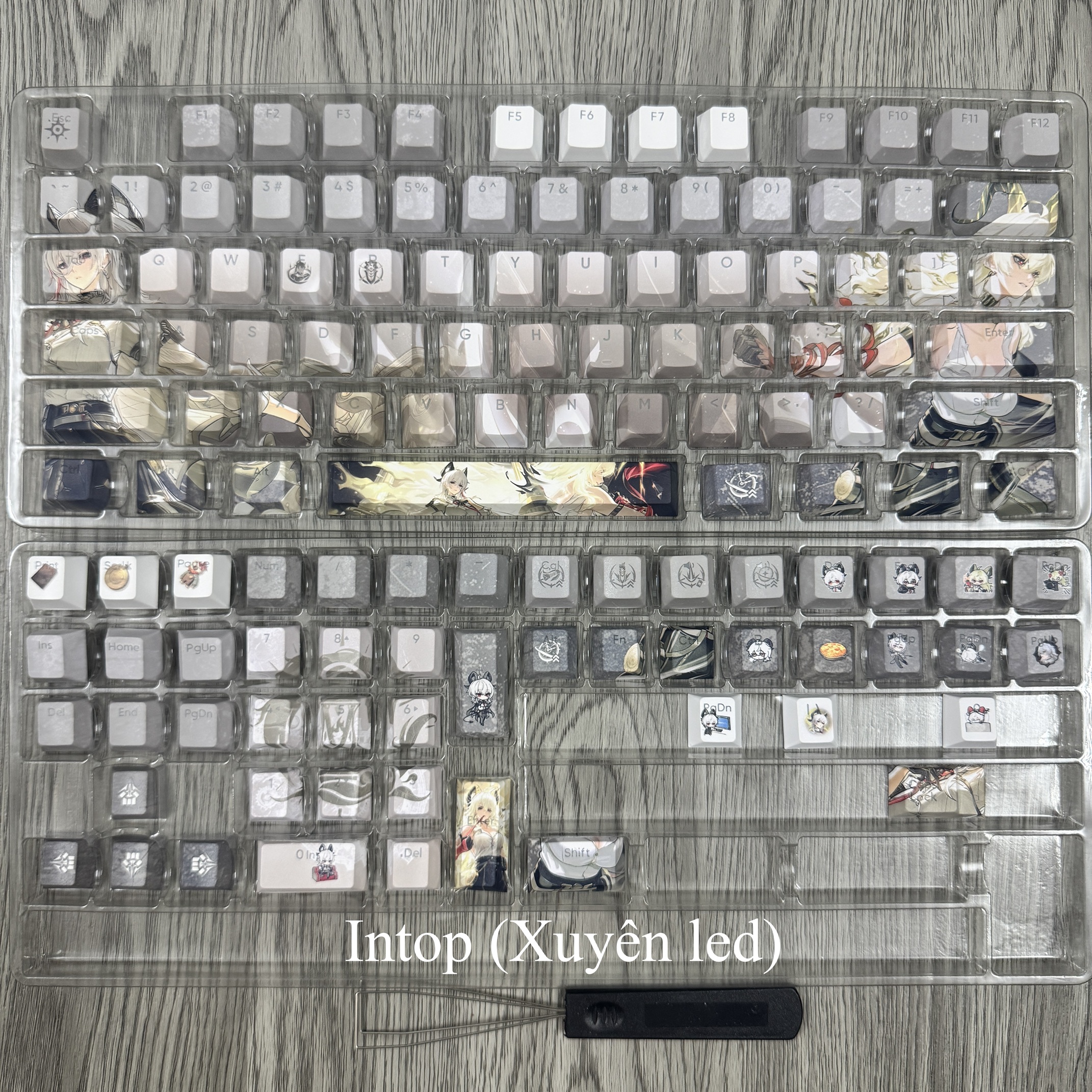 Wuthering Waves Zani thick PBT Keycap through led in dyesub 5 sides 129 ...