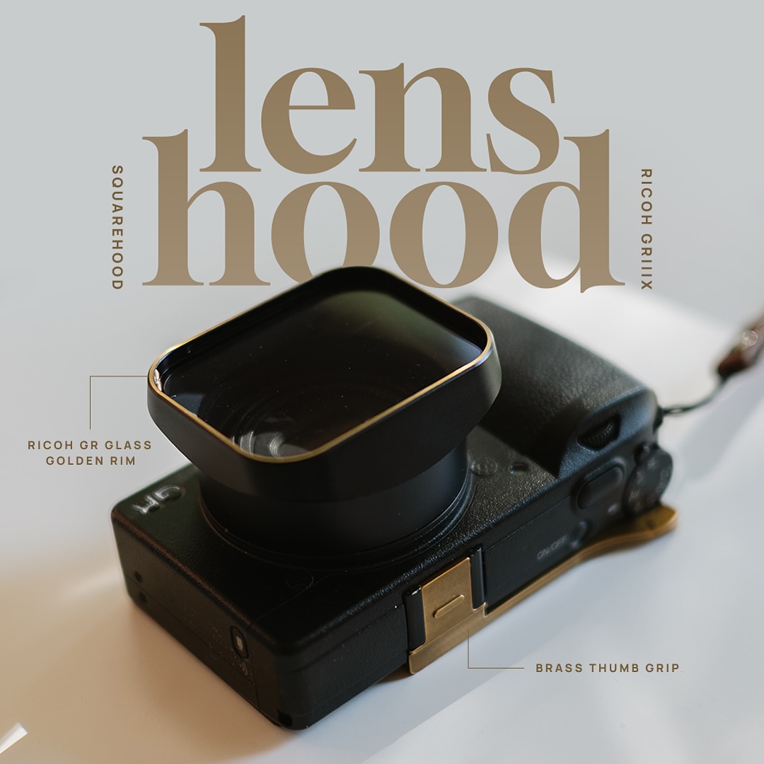 Lens Hood Squarehood Ricoh GR Glass for Ricoh GrIII GrIIIx GR3x HDF GR3 ...