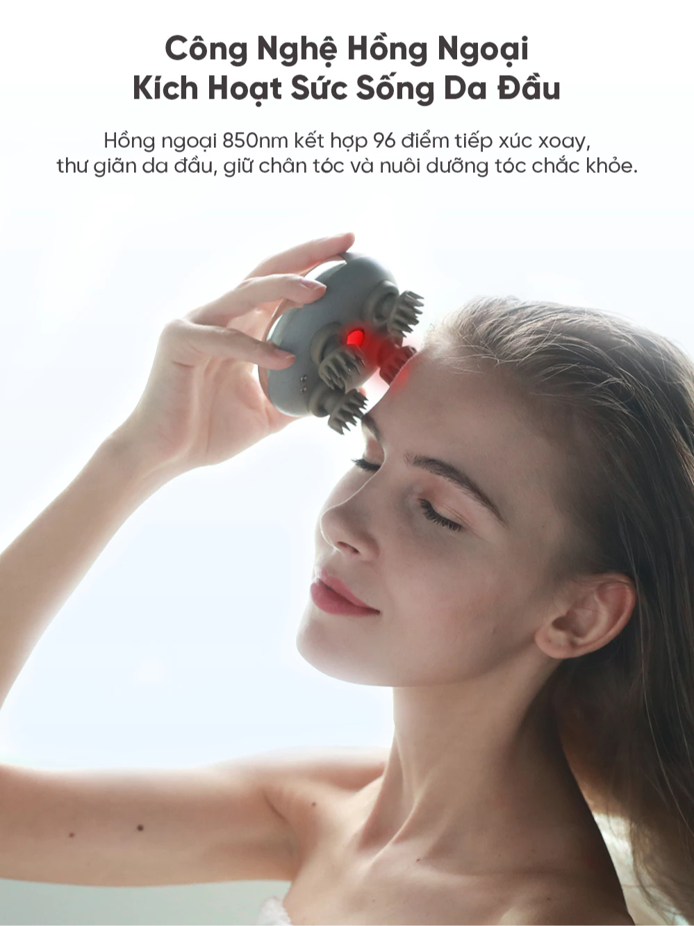 BREO SCALP MINI PRO Head Massager - Stimulates Hair Growth with ...