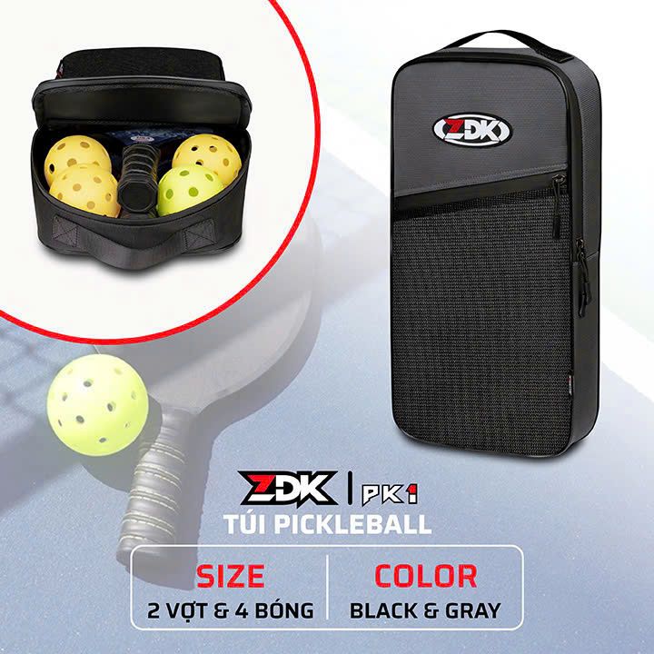 ZDK PK1 and PK2 Pickleball Racket Bag Made of Thick High Quality Oxford ...