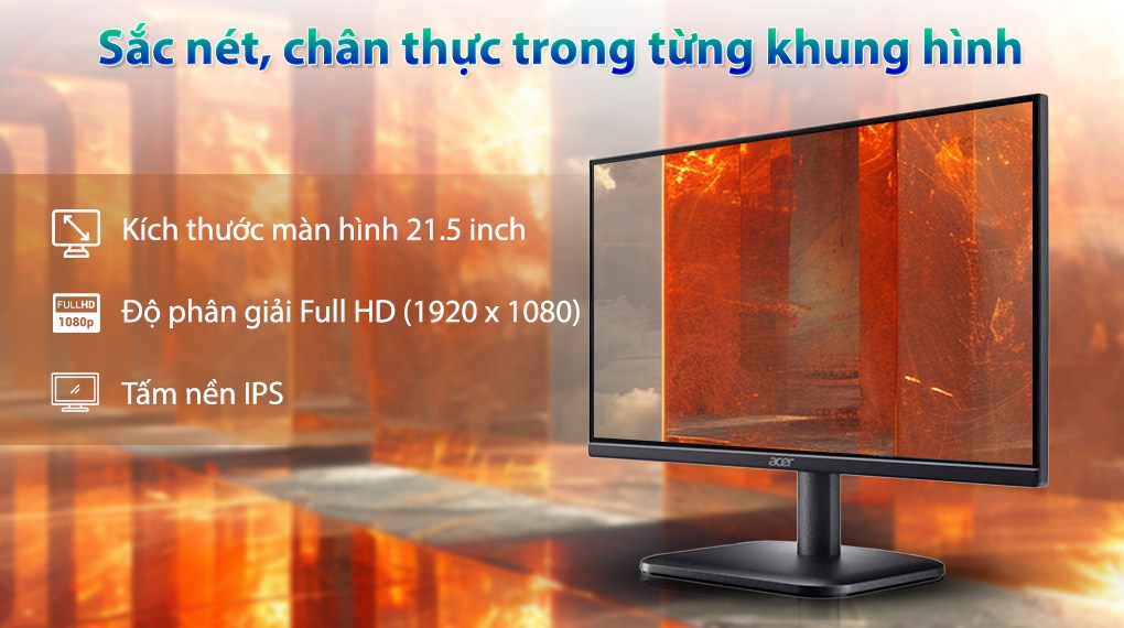 Acer EK221Q E3 Monitor 22 inch IPS Full HD 100Hz 1ms – FreeSync, Thin ...