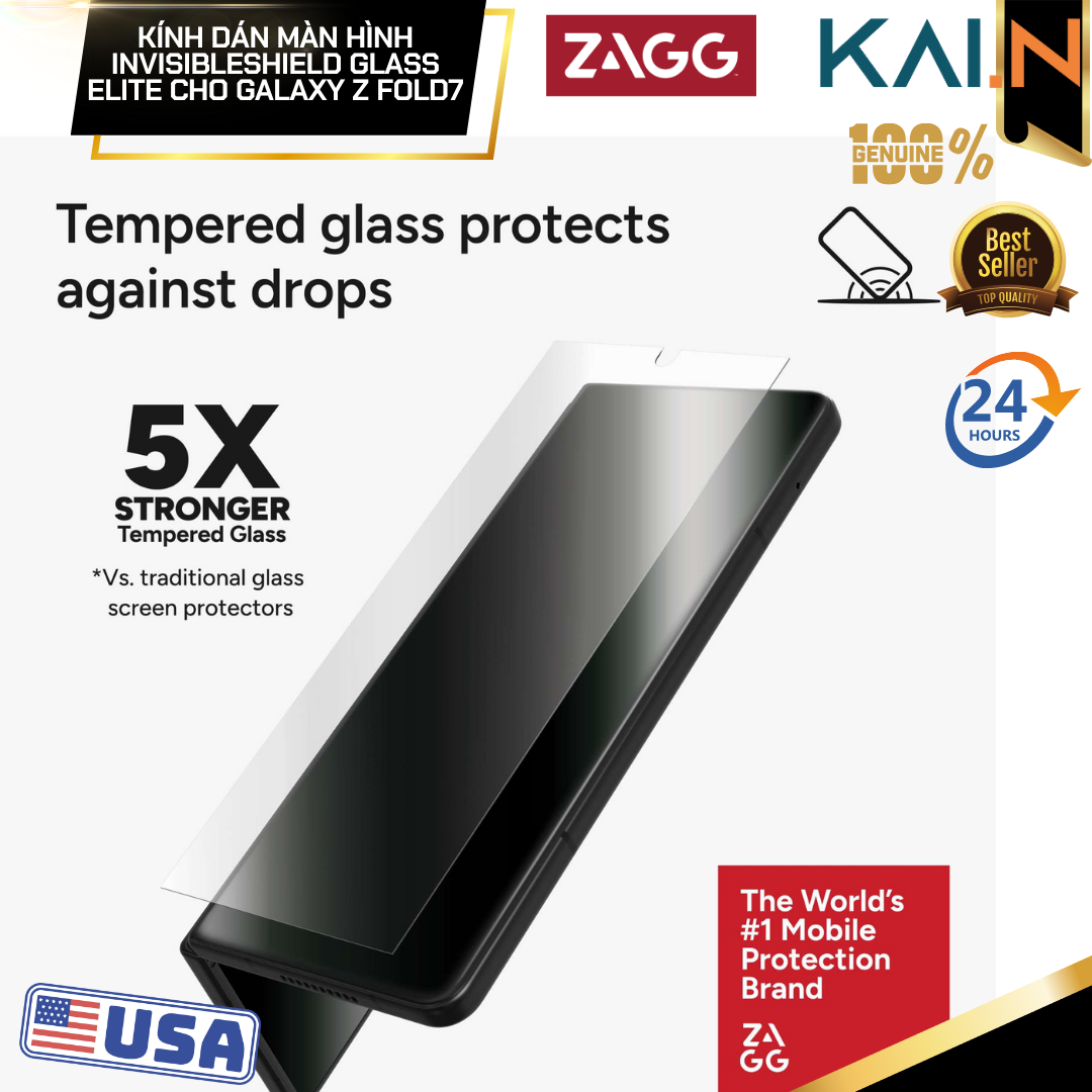 ZAGG InvisibleShield Glass Elite screen protector for Samsung Galaxy Z ...