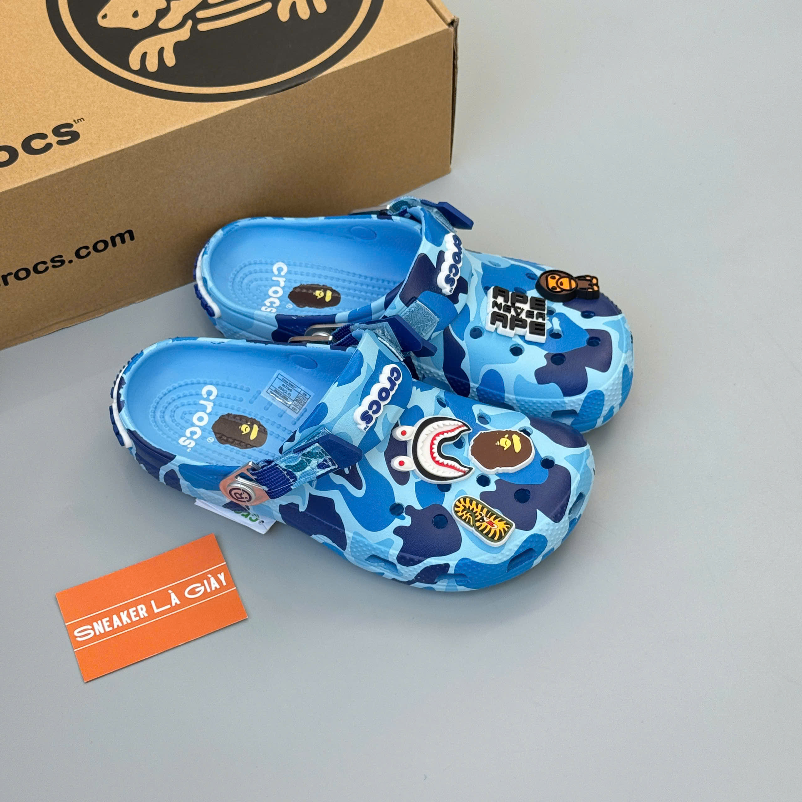 Crocs x Clog x Bape Camo Shoes ss2025 Version | Shopee Malaysia