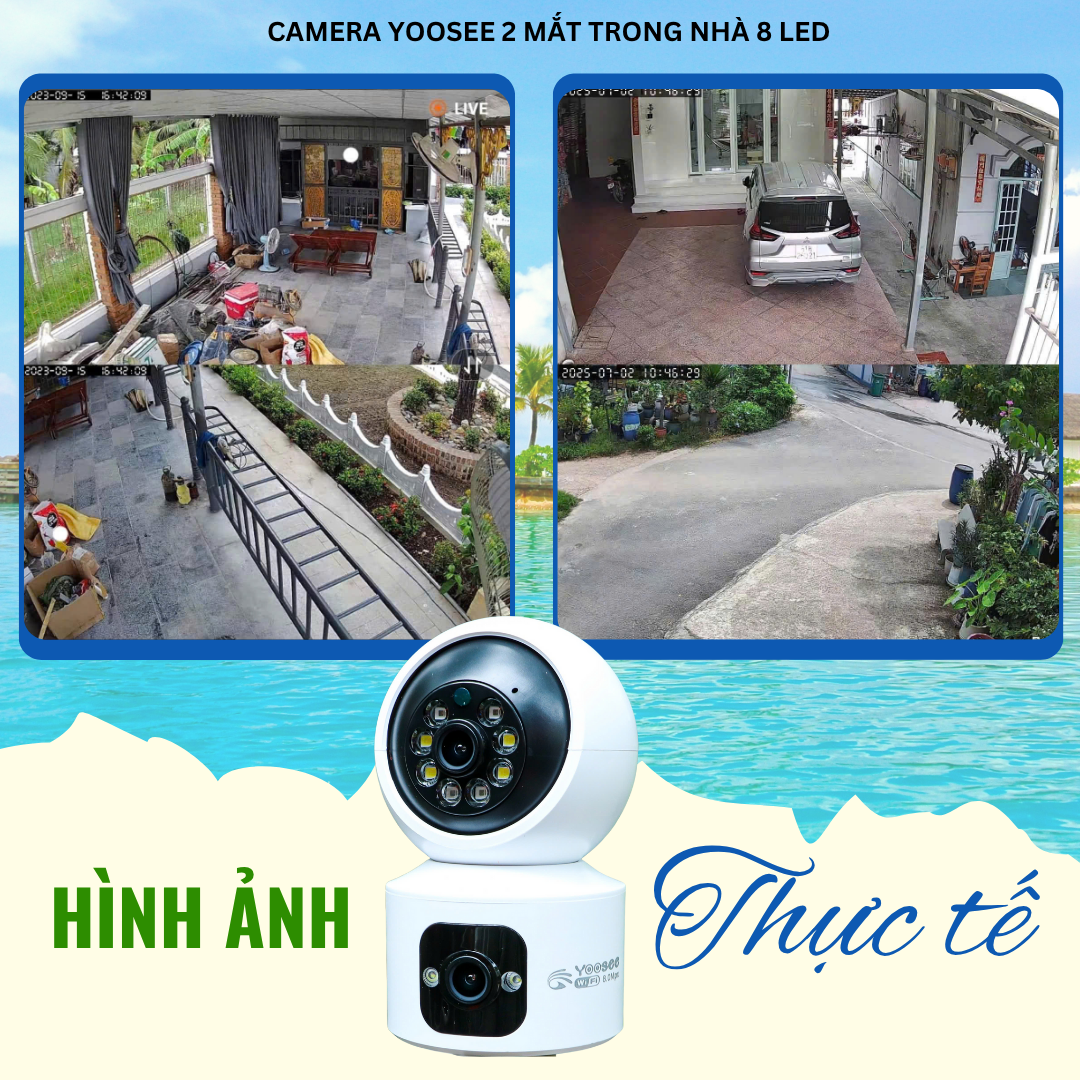 YOOSEE 2-EYE INDOOR CAMERA, CLEAR VIEW DAY AND NIGHT, MEMORY CARD ...