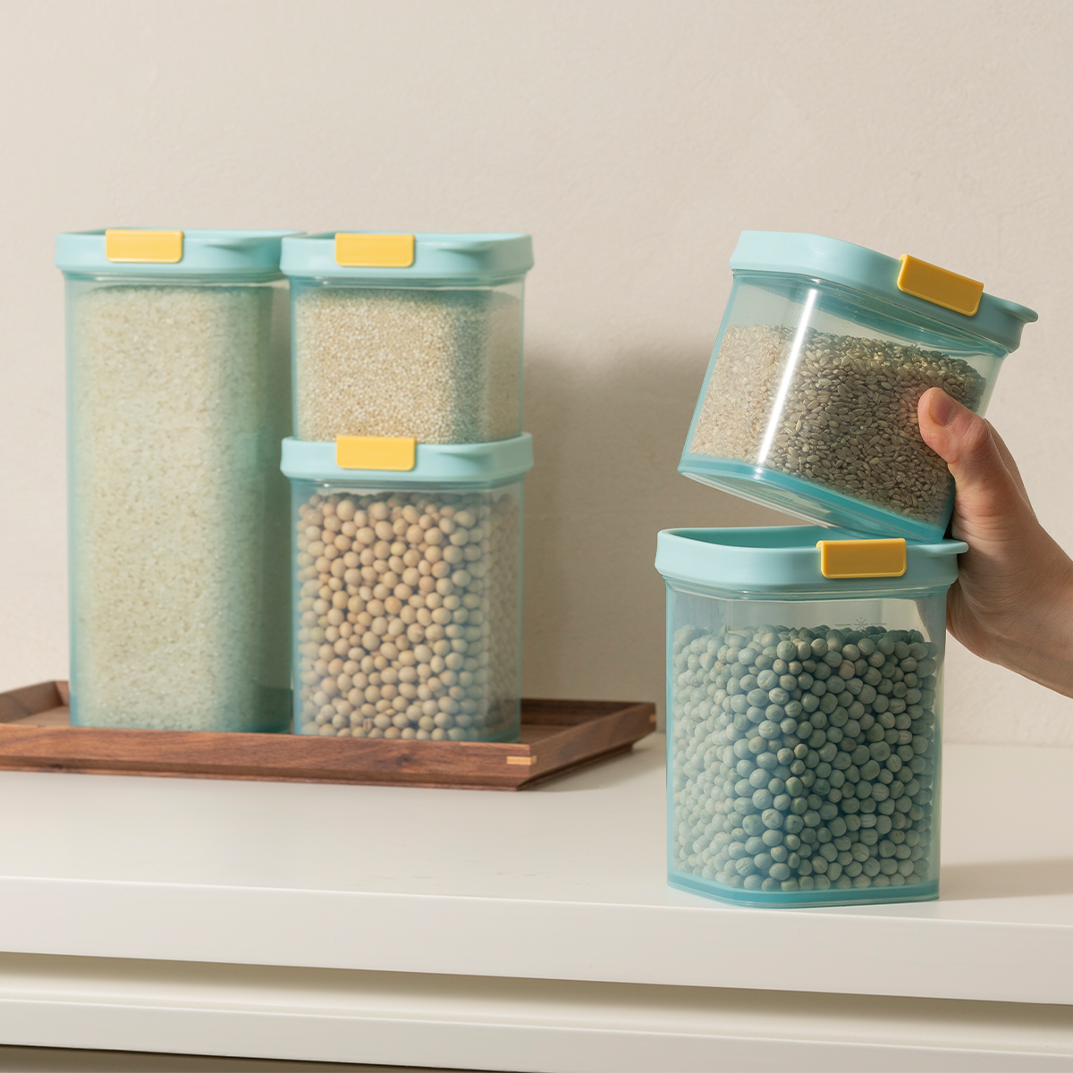 LocknLock Freezer Fit Plastic Box for Food Storage and Freezing, Genuine Products, Note Labels ...