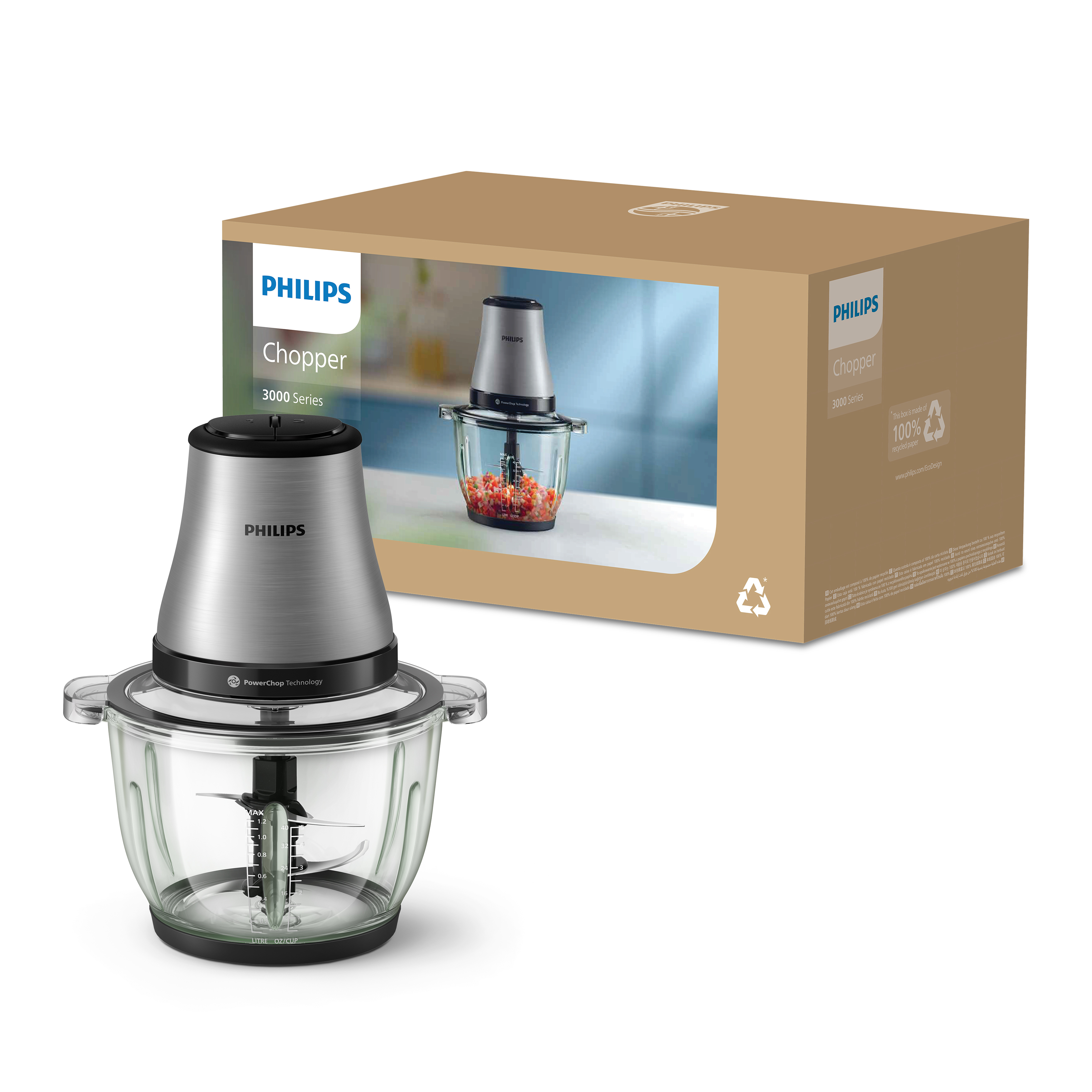 Latest PHILIPS HR1503/00 meat grinder 2025 - Capacity 2L - PowerChop ...