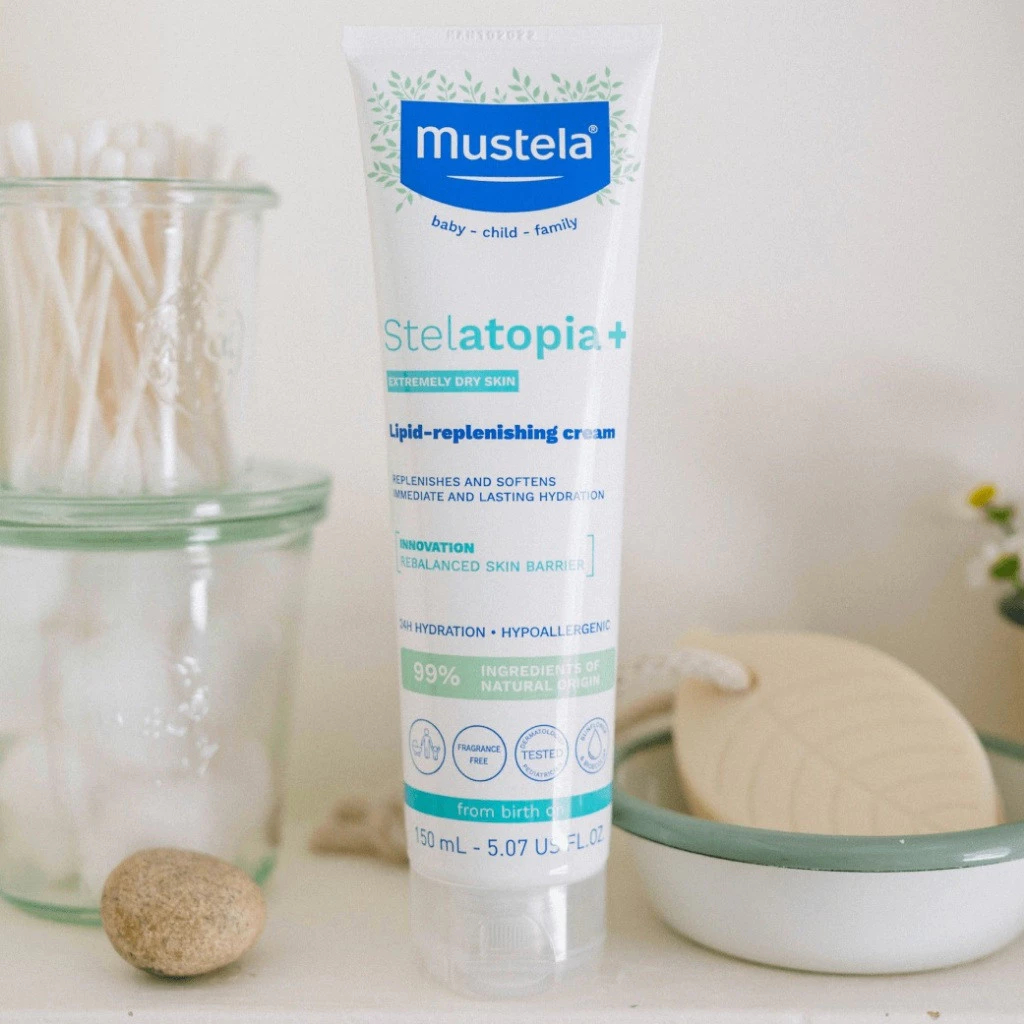 Mustela Stelatopia+ Lipid-Replenishing Cream for Babies, Children and ...