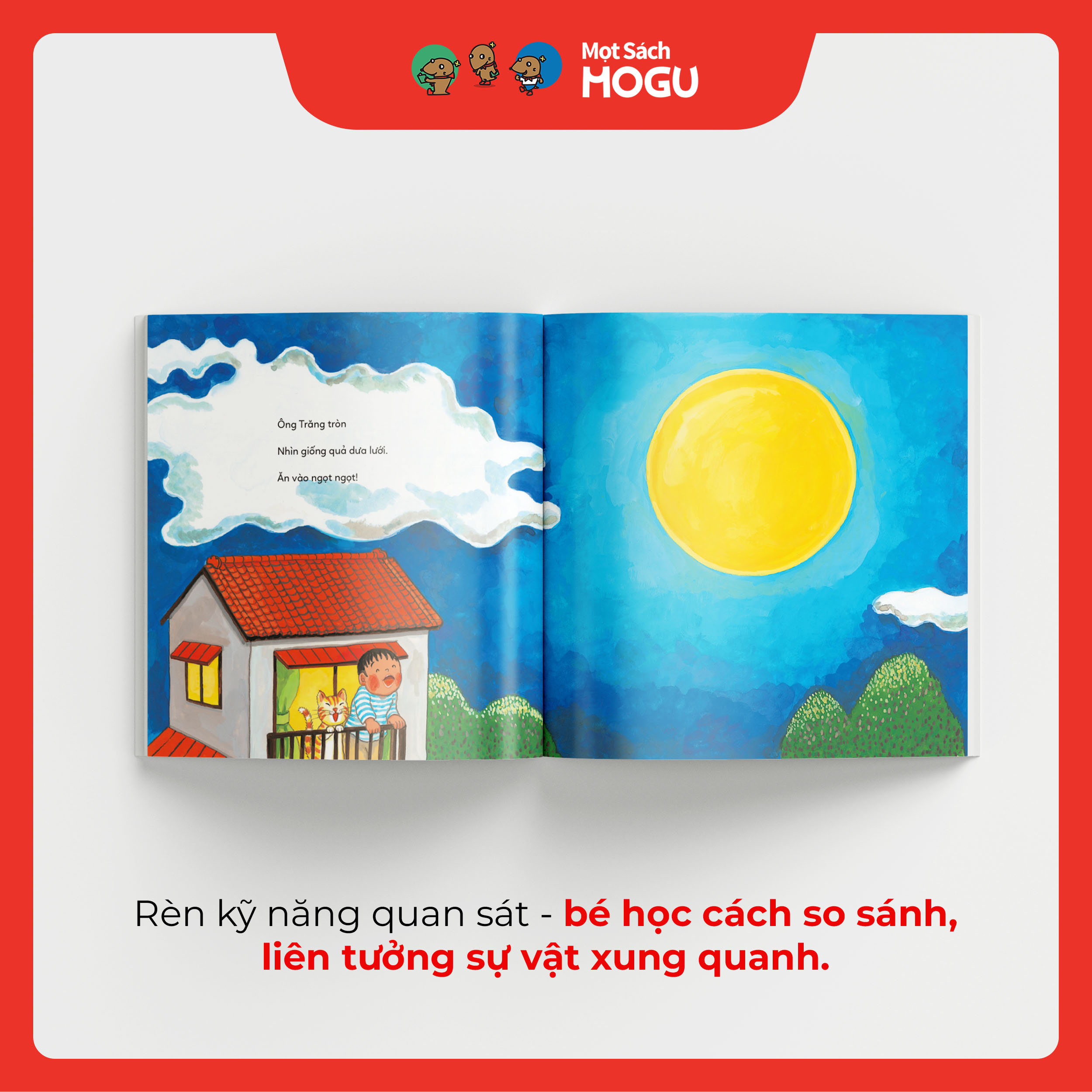 Ehon story for children 1-2-3 years old - The full moon | Shopee Malaysia