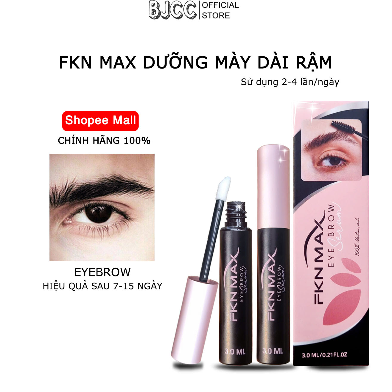 New model FKN MAX eyebrow Serum helps eyebrows grow quickly and long ...