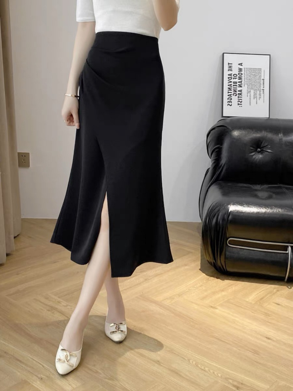 V344 OXATYL chic and youthful fishtail skirt in front, elegant to wear ...