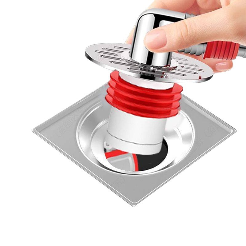 Stainless steel floor drain gas cover with washing machine drain hole ...