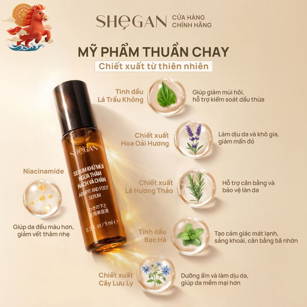Armpit And Foot Serum SHeGAN 9ml | Shopee Malaysia