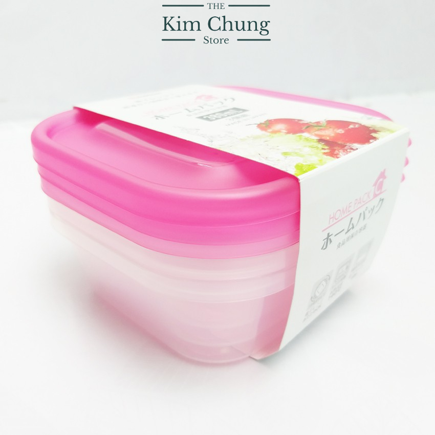 Set Of 3 Microwave Food Boxes Nakaya 380ml Red Rose Japanese Product. | Shopee Malaysia