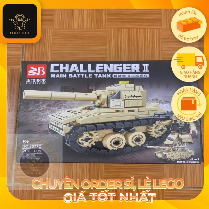 Challenger 2 Tank model assembly toy (200 parts) | Shopee Malaysia