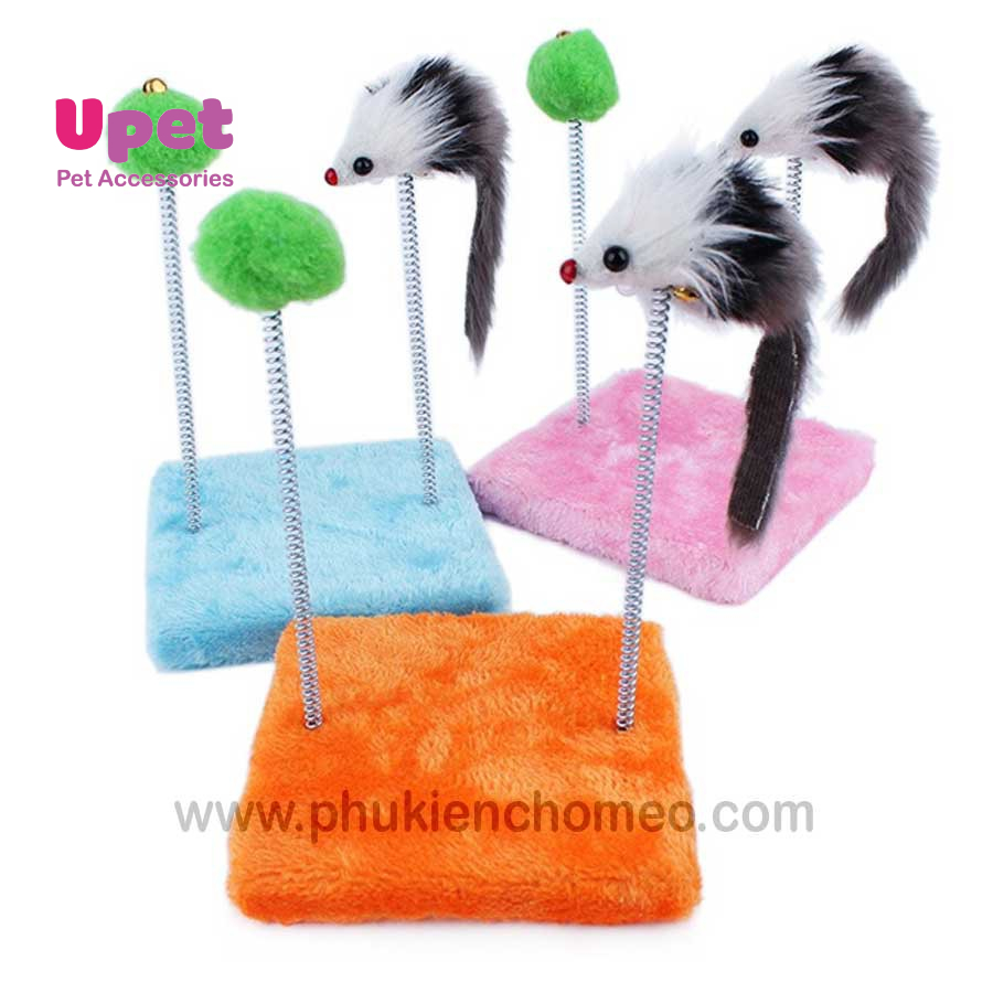 XO Spring Cat Slapping Table/Cat Toys/Mouse Scratching Table Toys/Cat ...