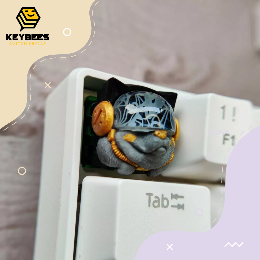 Artisan Keycap - handmade resin mechanical keyboard button Sirius ...
