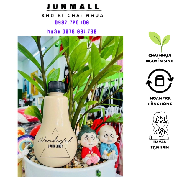 Combo of 50 330ml plastic light bulb bottles | Shopee Malaysia