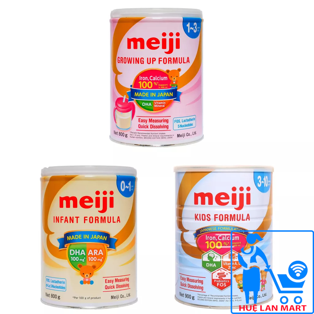 Meiji Powdered Milk 0-1 Infant Formula / 1-3 Growing Up Formula Box 800g imported product (Box ...