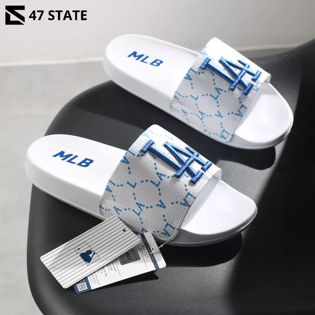 LA Dodgers Cross Strap MLB Sandals - Genuine Fullbox Products | Shopee ...
