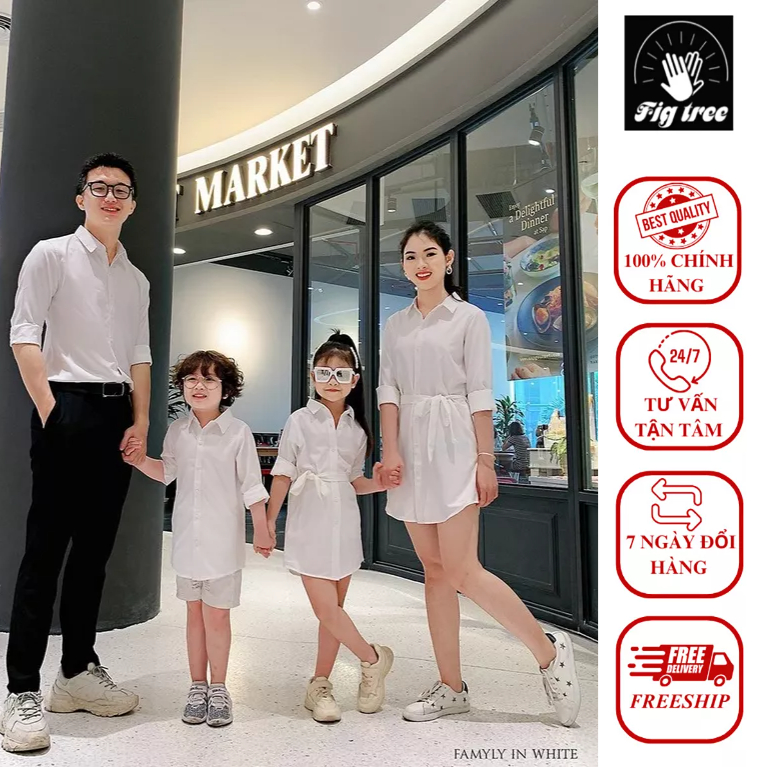 Super Cute White Fig Tree Family Uniform Combo | Shopee Malaysia