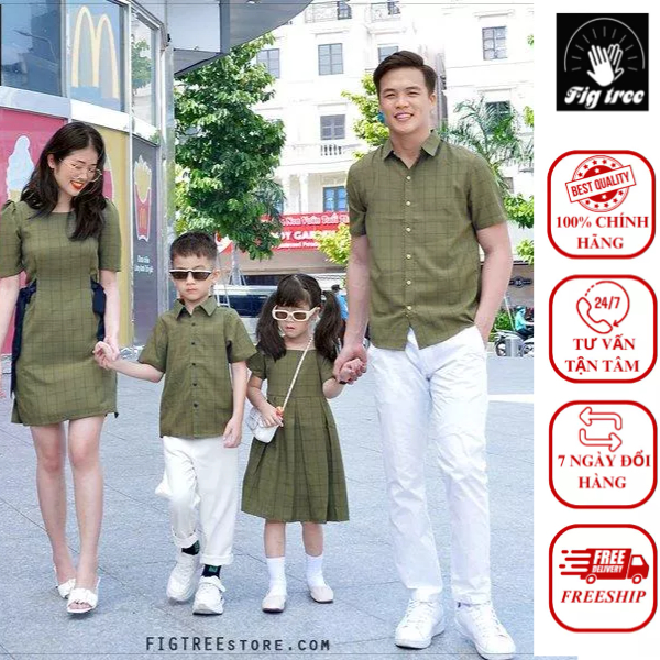 Fig Tree family uniform with moss green plaid (MS:164B) new model ...