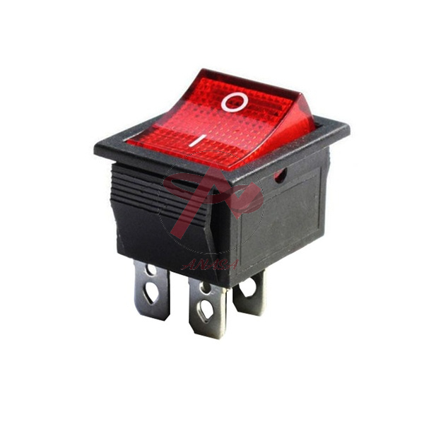 Kcd4 15A 250V 4-Pin Rocking Switch with Light 2 Modes | Shopee Malaysia