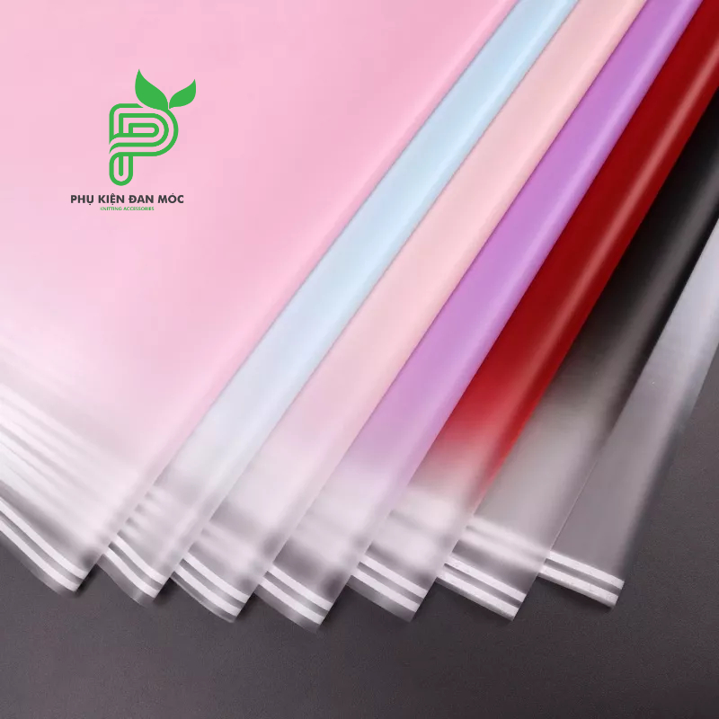 Glossy Flower Wrapping Paper with Wide Matte Edge and 2 Bright Ends ...
