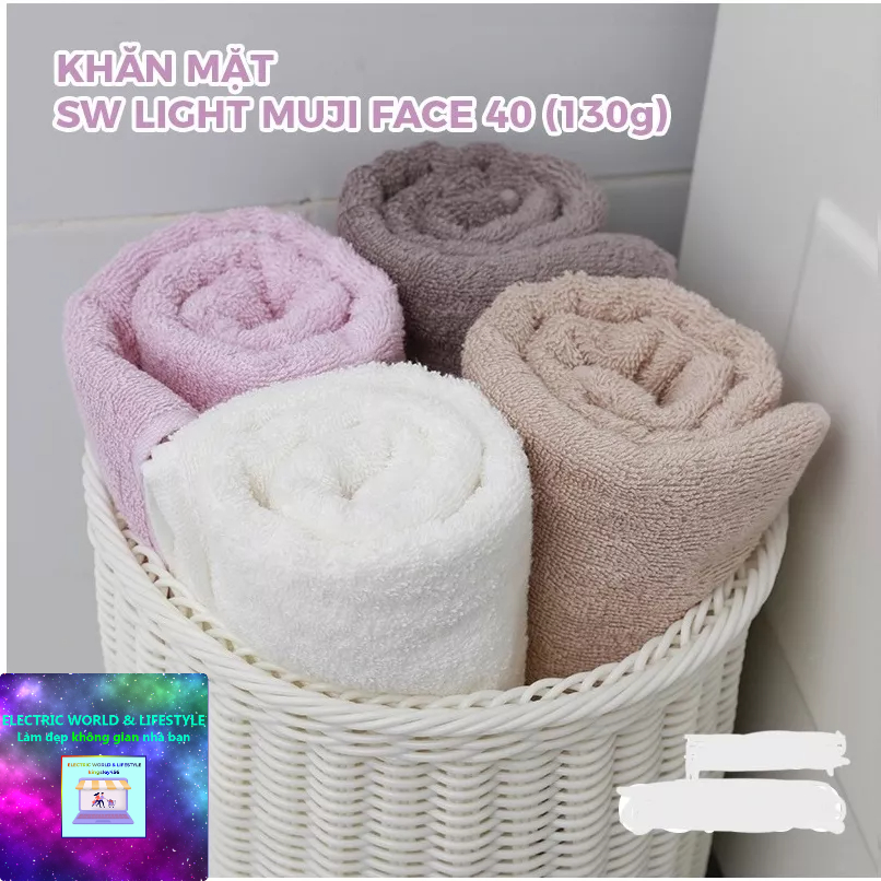 Genuine Premium Cotton Bath Towel Songwol LIGHT MUJI 40 Korea 40x80cm (130g/408GMS) | Shopee ...