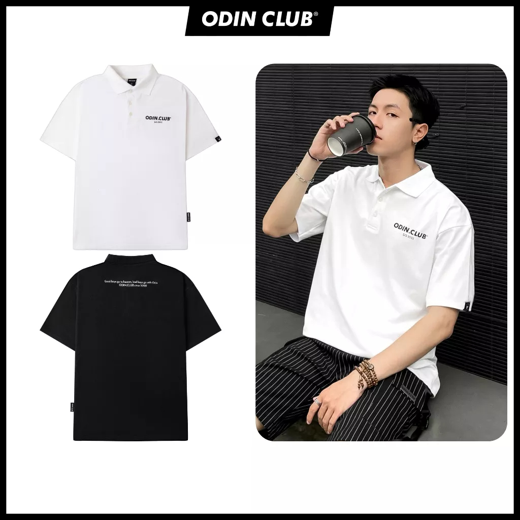 Polo Oversize ODIN CLUB, T-shirt short sleeve with wide form men's and ...