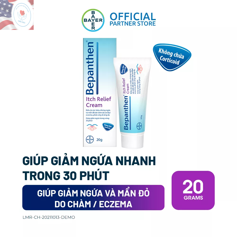 [INSTANT Skin TREATMENT] Bepanthen Itch Relief Cream 20g REDUCE ITCHING ...