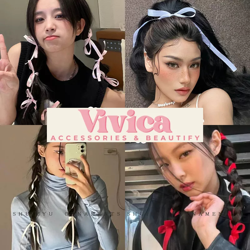 Korean Style Idol Bow Jennie Blackpink Hair Ribbon in sweet and pretty ...