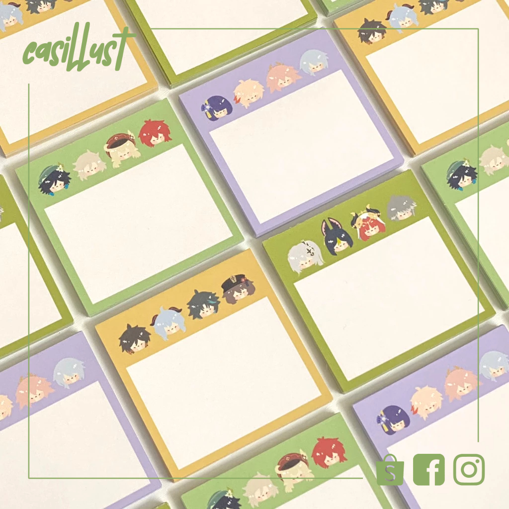 Genshin Impact notepads/notes (5 models) | Shopee Malaysia