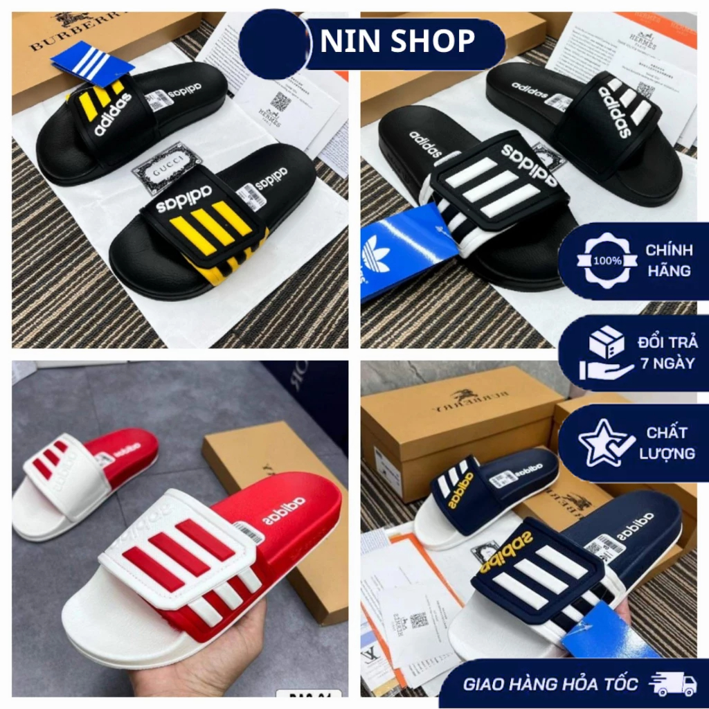 Adidas Horizontal Strap Sewing Sole Sandals For Men And Women Standard ...