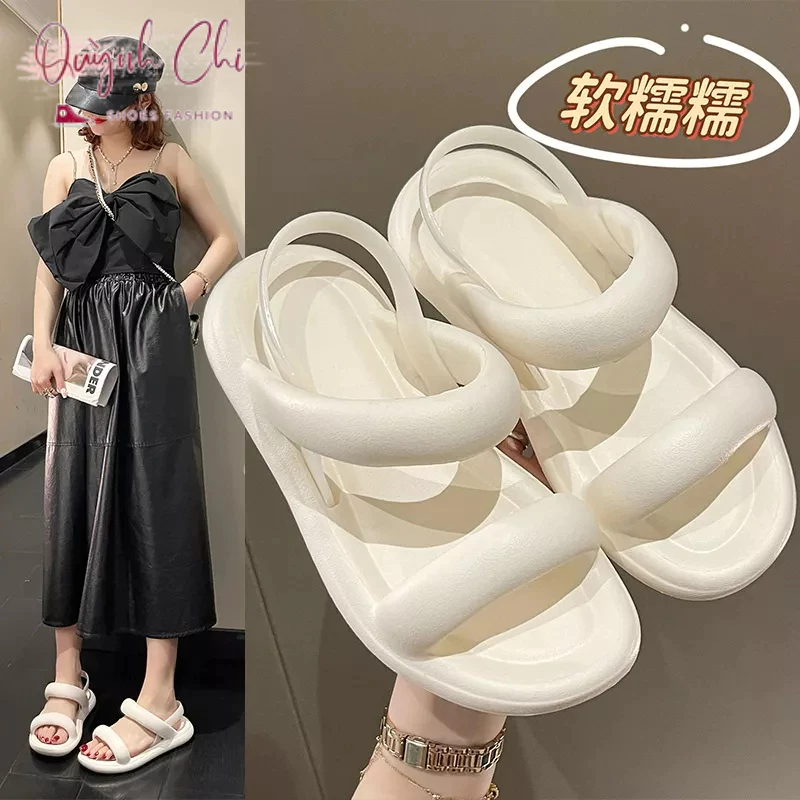 Women's Flat Sole Sandals Made of Super Soft EVA Material, Back Strap ...
