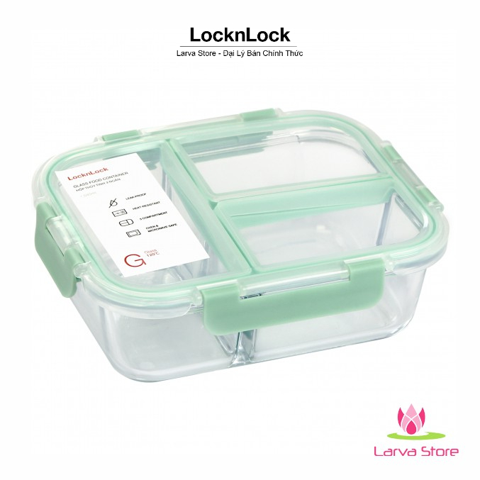 LocknLock Glass Box with 2 Compartments Llg457 860Ml; 3 Compartments ...