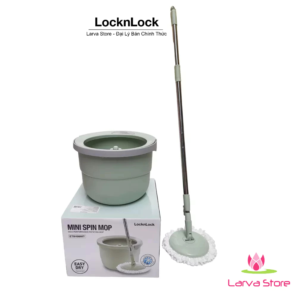 Lock&lock Mini Spin Mop Mint Green ETM498MIT (with 1 extra replacement ...
